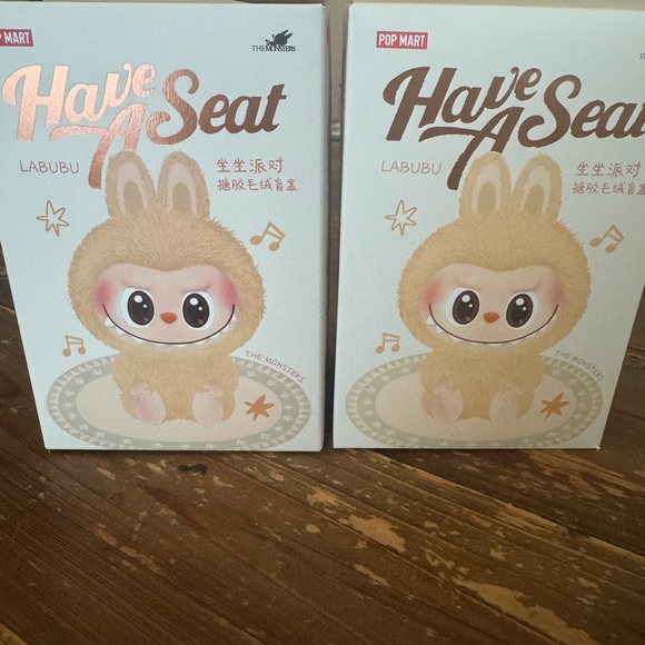 Labubu | Toys | Pop Mart Labubu Have A Seat Figure Cream | Poshmark